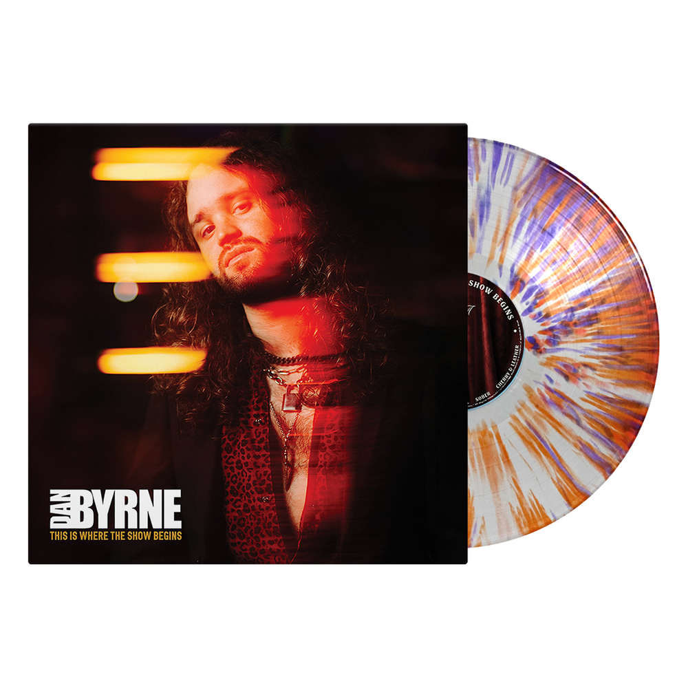 Dan Byrne - This Is Where The Show Begins - White Blue Orange Splatter